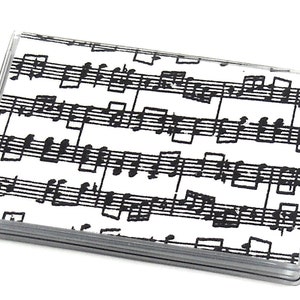Card Case Mini Wallet Music Notes | Etsy