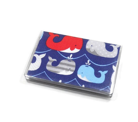 Card Case Mini Wallet Whales | Etsy