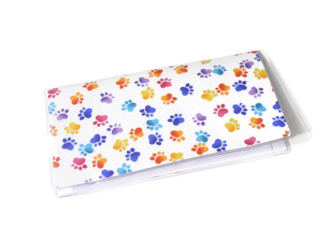 Checkbook Cover Dog Paws - Etsy