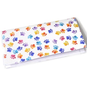 Checkbook Cover Dog Paws - Etsy