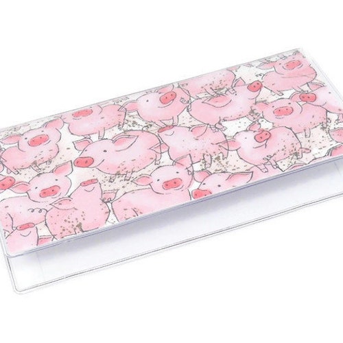 Checkbook Cover Blue Chevron | Etsy