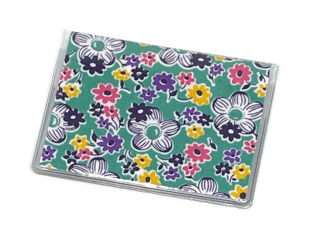 Card Case Mini Wallet Spring Flowers - Etsy