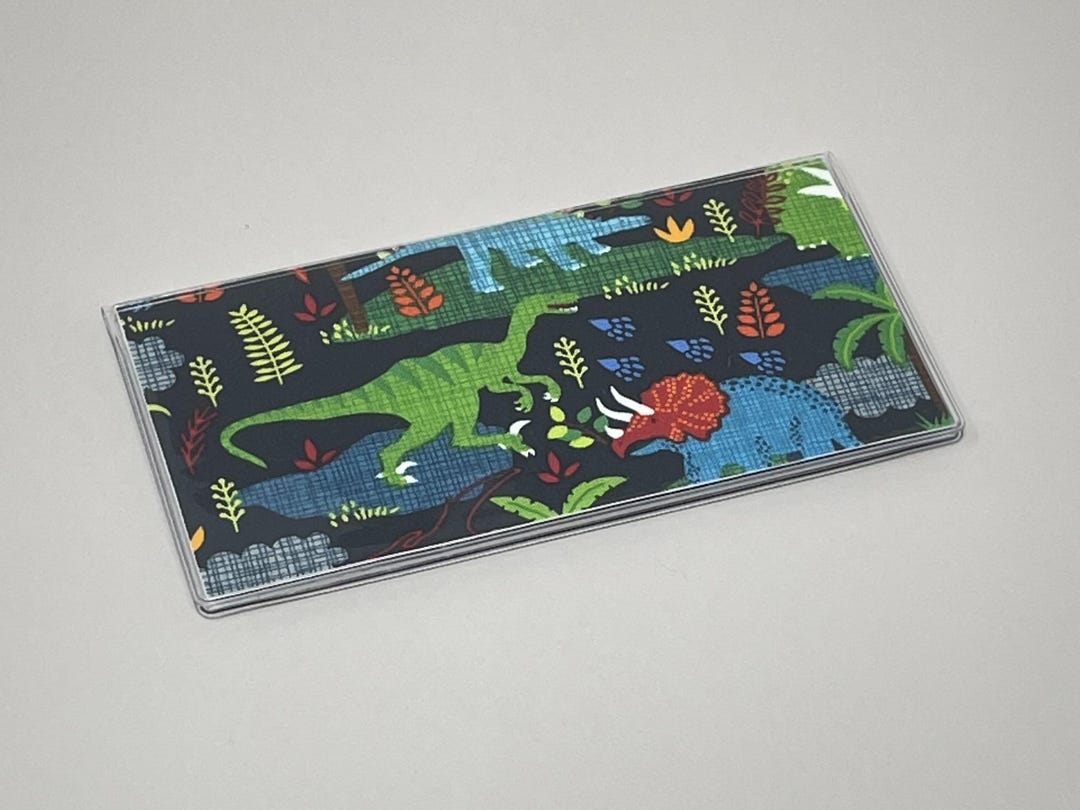 Checkbook Cover Dinosaurs - Etsy