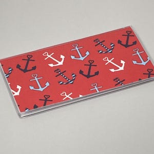 Checkbook Cover Anchor Hearts - Etsy