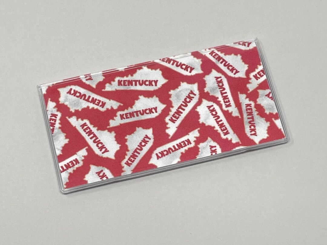 Checkbook Cover Kentucky State - Etsy