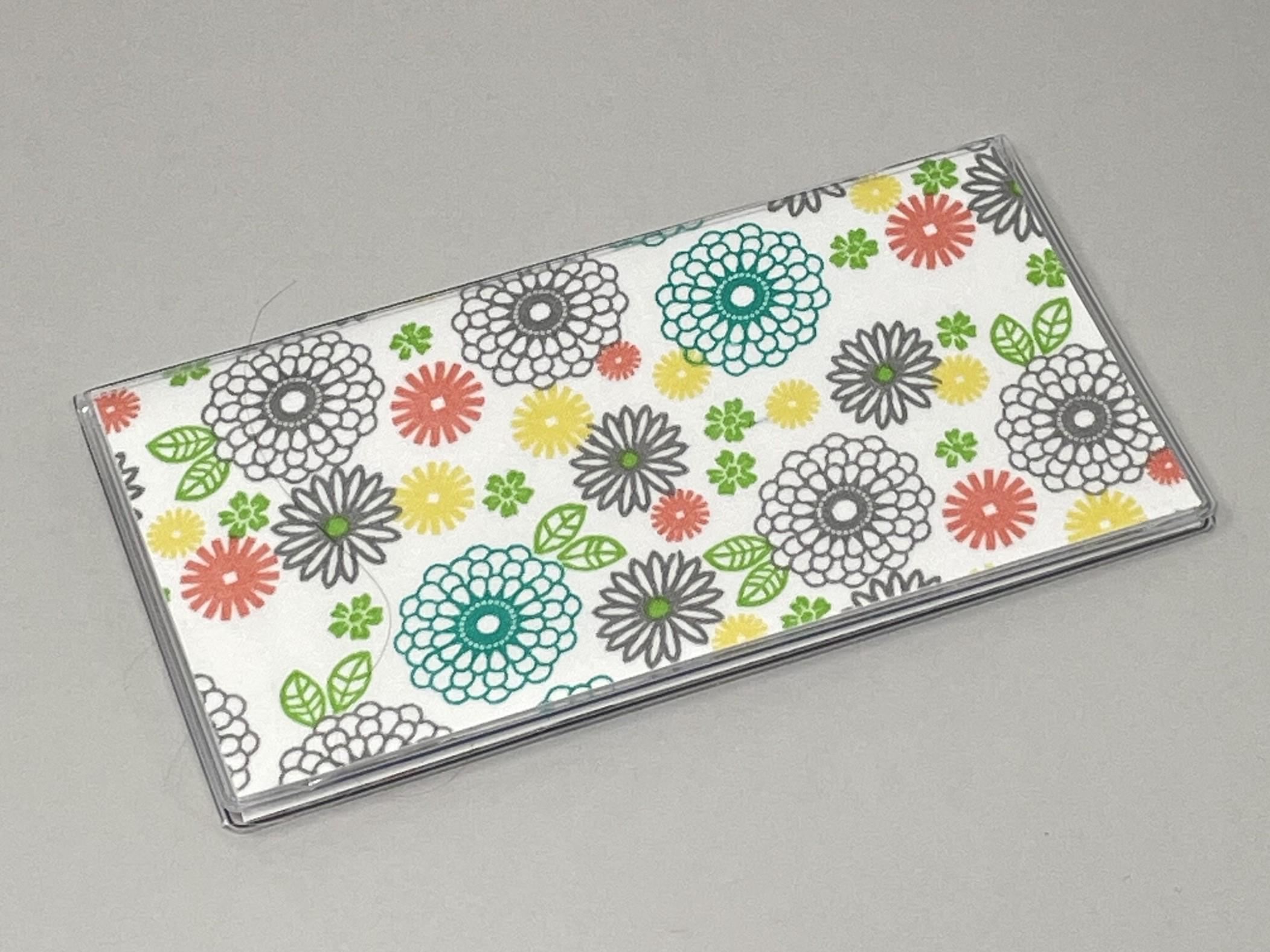Checkbook Cover Tropical Flowers - Etsy