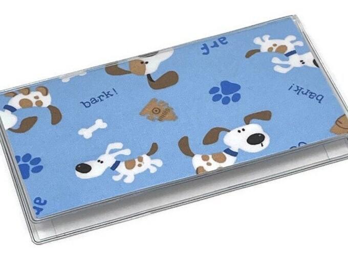 Checkbook Cover Sketched Pups - Etsy