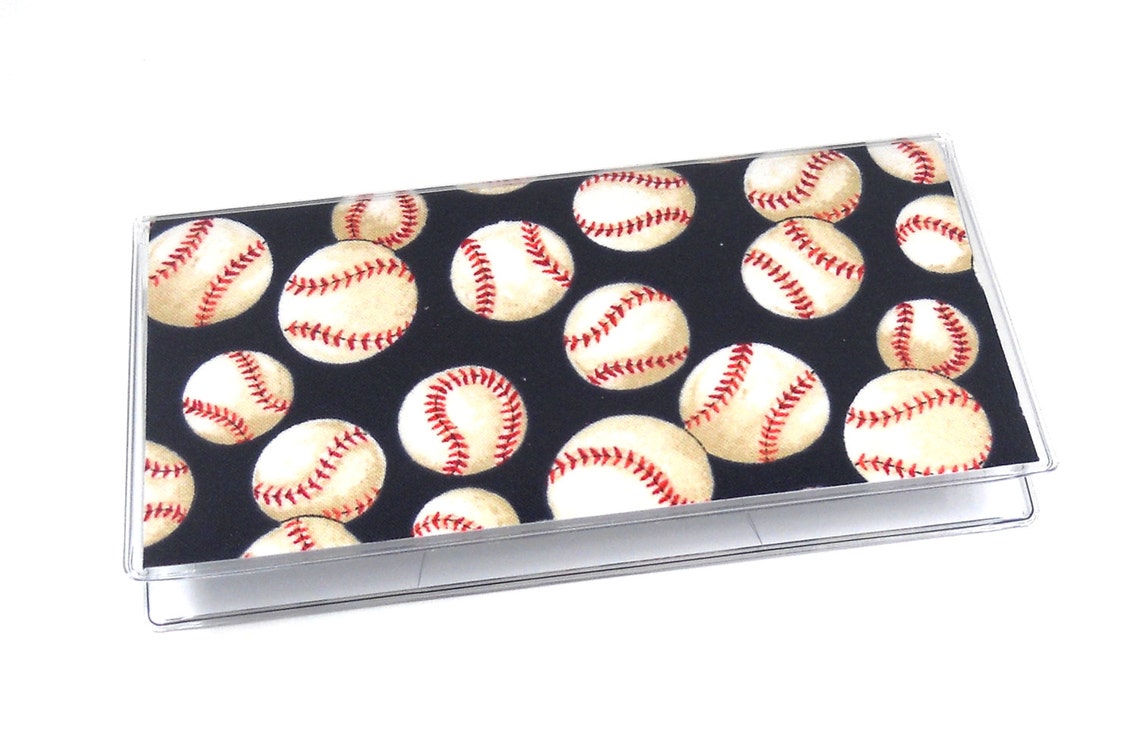 Checkbook Cover Baseball | Etsy
