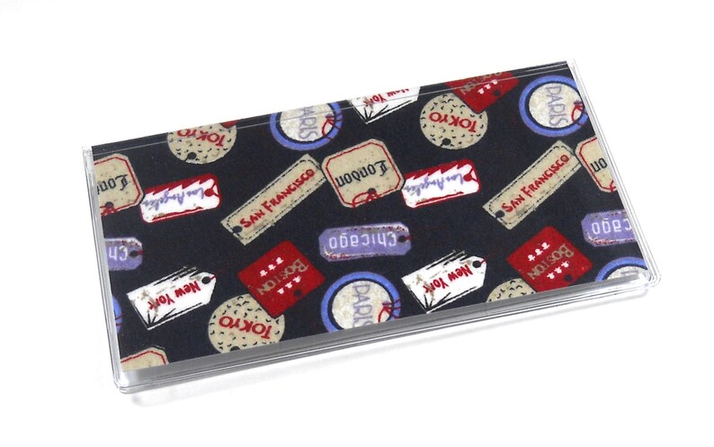 Checkbook Cover Vintage Travel - Etsy