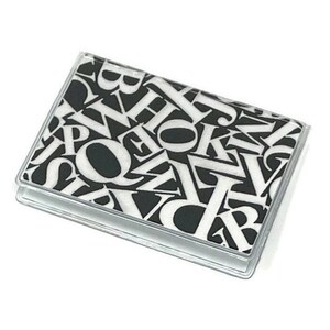 Card Case Mini Wallet Alphabet Letters - Etsy