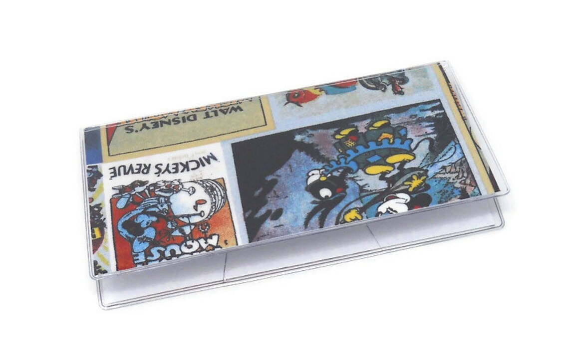 Checkbook Cover Mickey Mouse Comics | Etsy