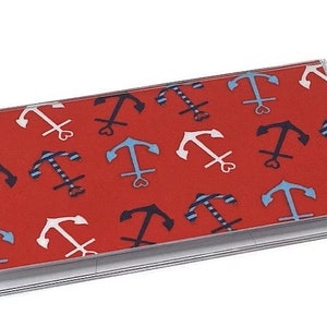 Checkbook Cover Anchor Hearts - Etsy