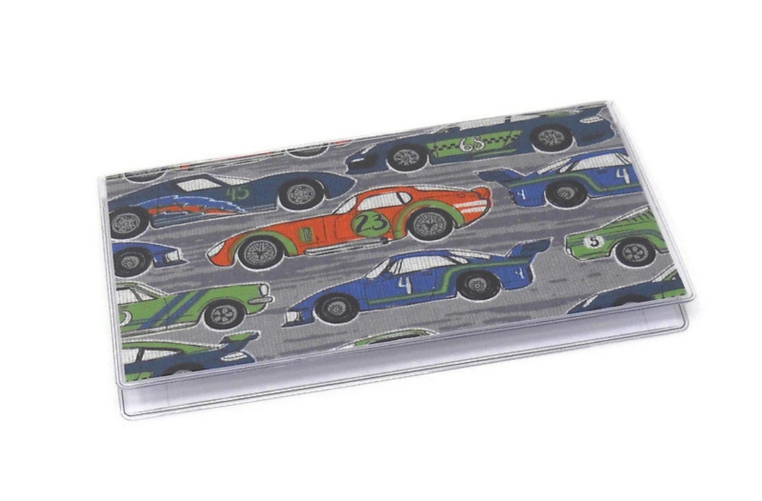 Checkbook Cover Race Cars - Etsy