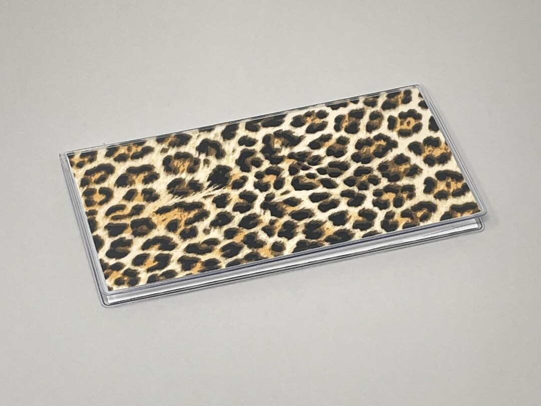 Checkbook Cover Cheetah - Etsy