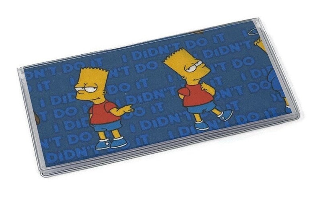 Checkbook Cover Bart Simpson - Etsy