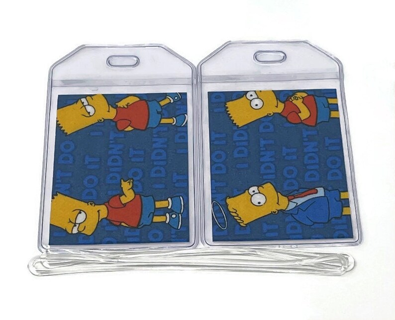 Bart Simpson Card Case Mini Wallet Checkbook Cover Passport - Etsy