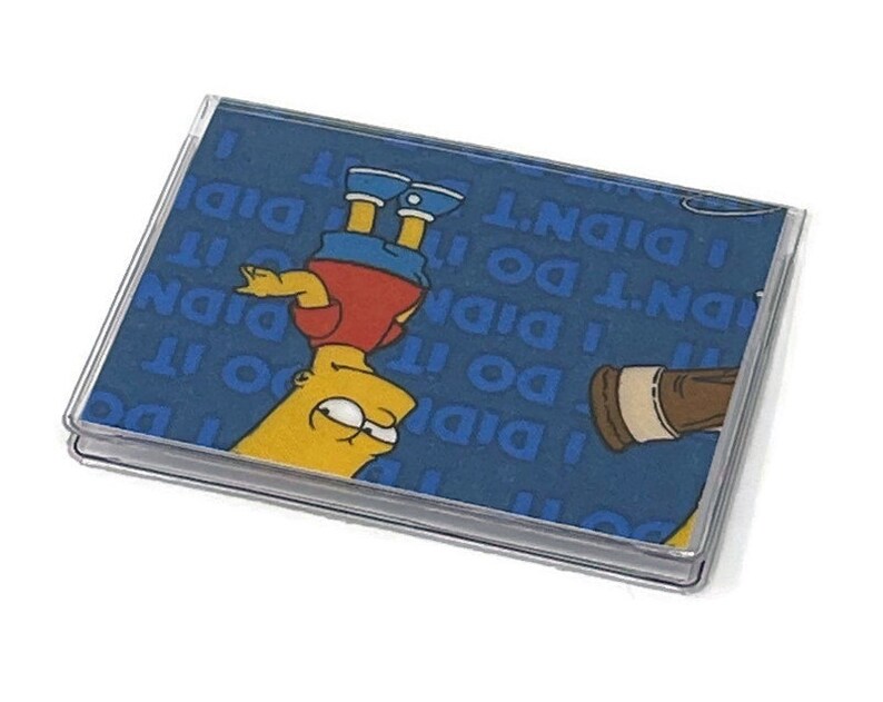 Bart Simpson Card Case Mini Wallet Checkbook Cover Passport - Etsy