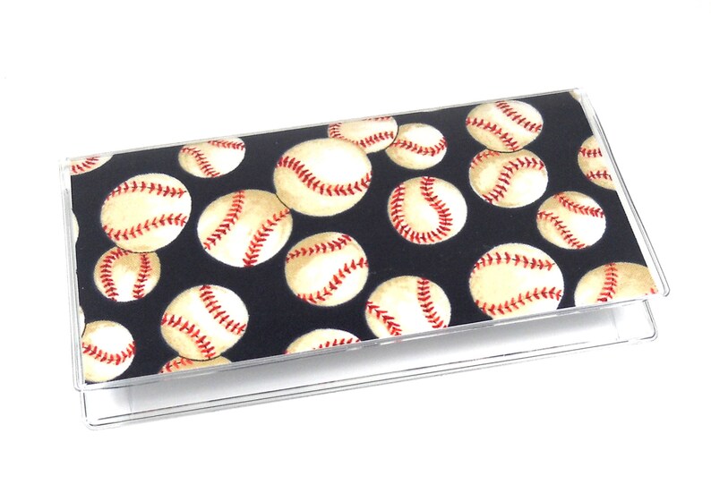 Checkbook Cover Baseball | Etsy