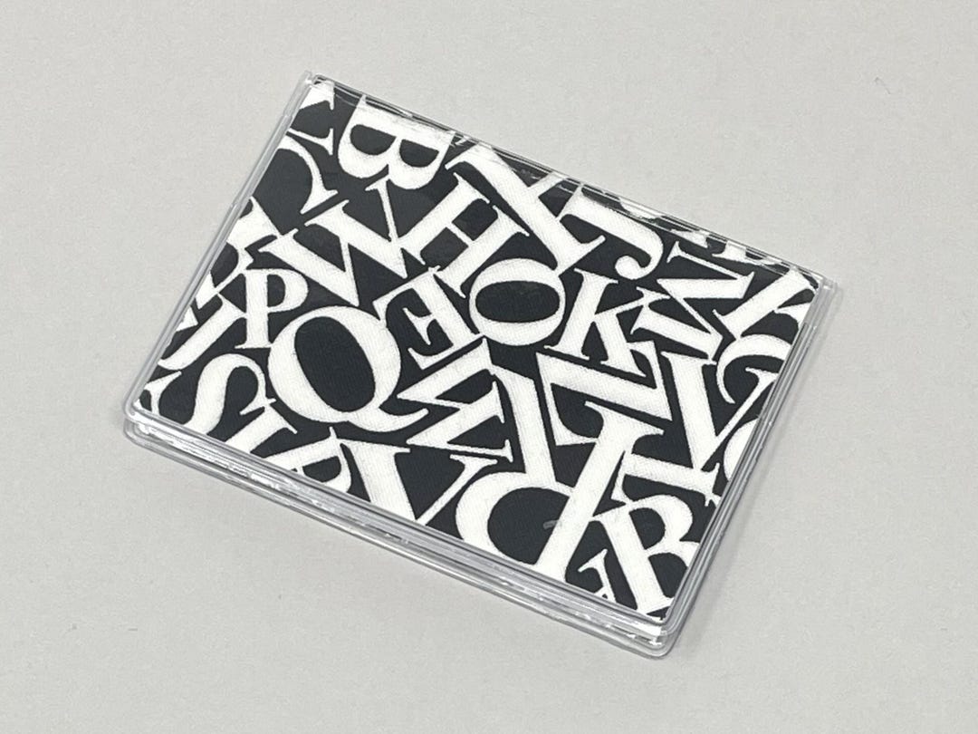 Card Case Mini Wallet Alphabet Letters - Etsy