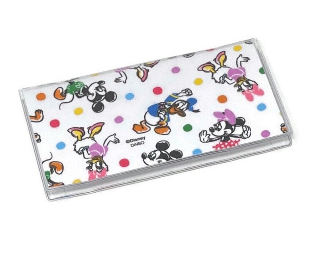 Checkbook Cover Daiso Mickey Mouse & Friends - Etsy