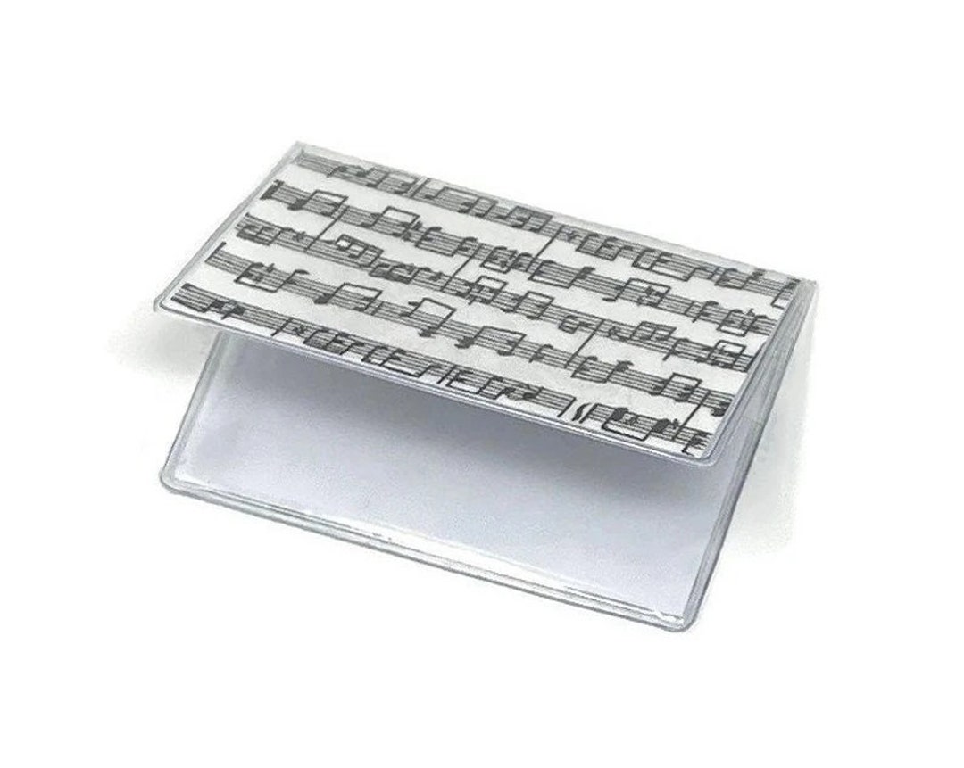 Card Case Mini Wallet Music Notes - Etsy