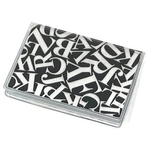 Card Case Mini Wallet Alphabet Letters - Etsy