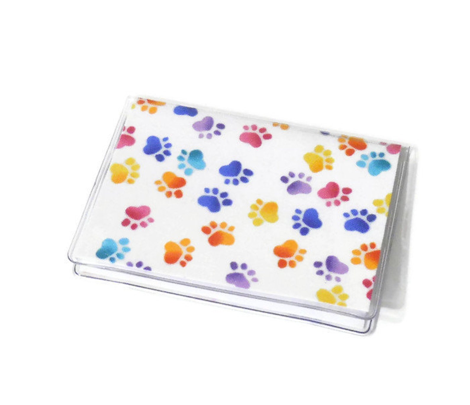 Card Case Mini Wallet Dog Paws - Etsy
