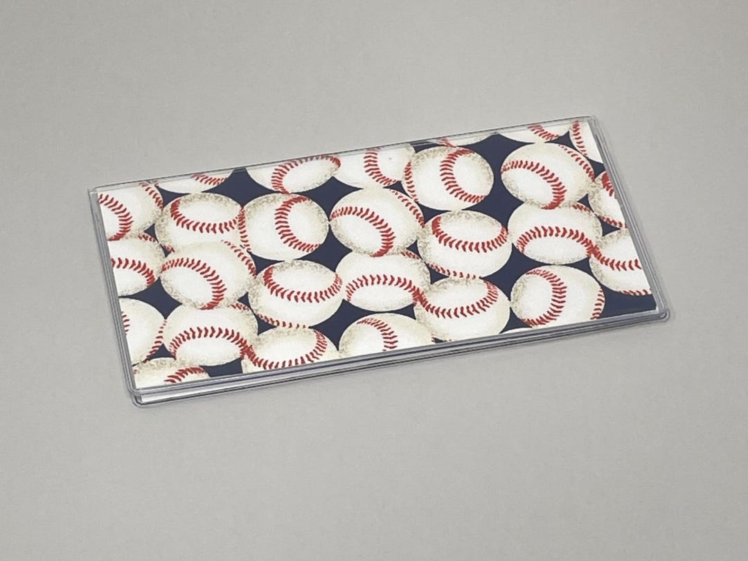 Checkbook Cover Baseball - Etsy