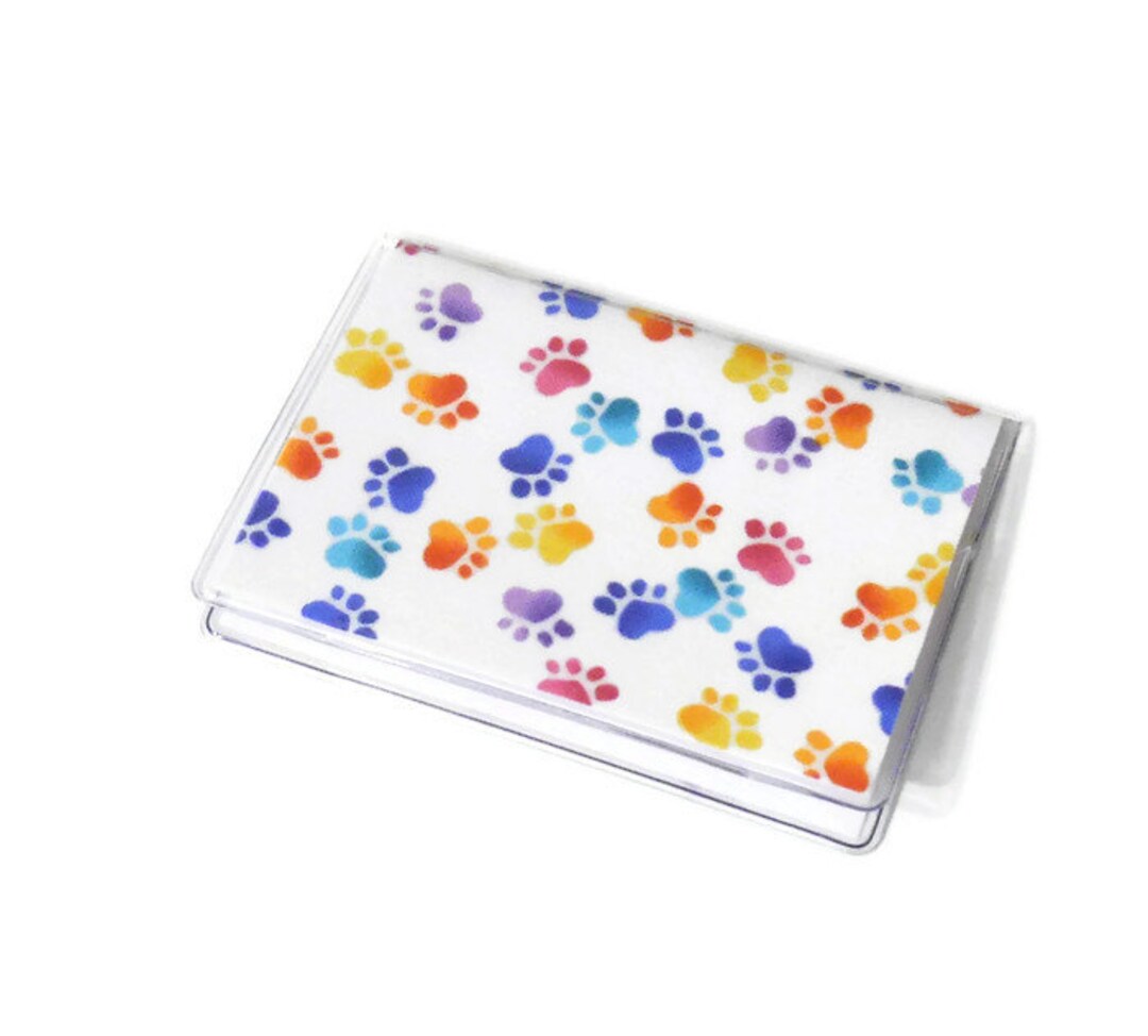 Card Case Mini Wallet Dog Paws - Etsy