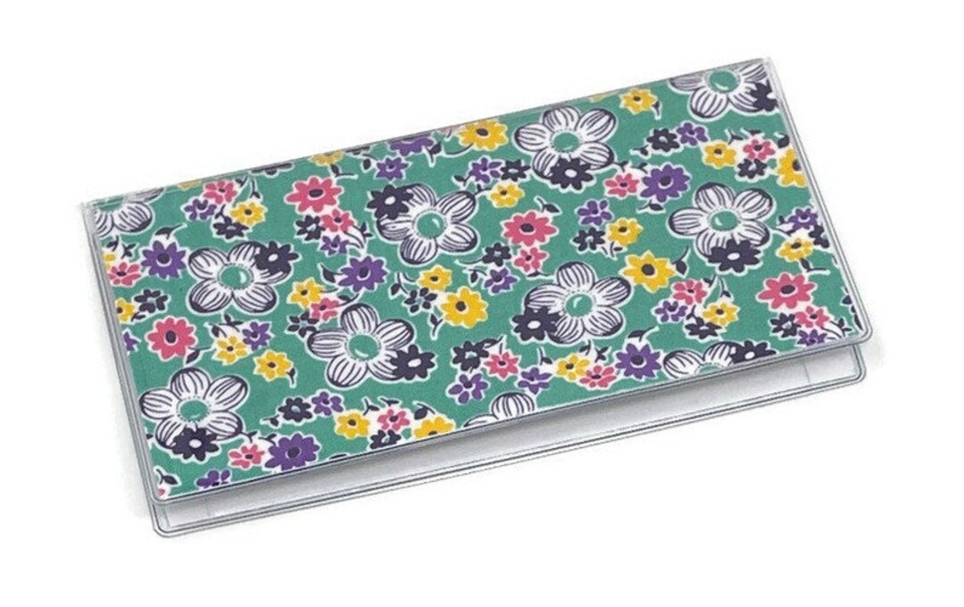 Checkbook Cover Spring Flowers - Etsy