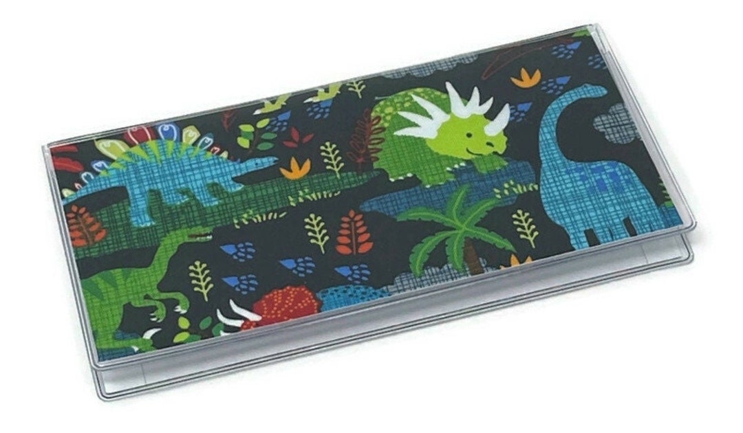 Checkbook Cover Dinosaurs - Etsy