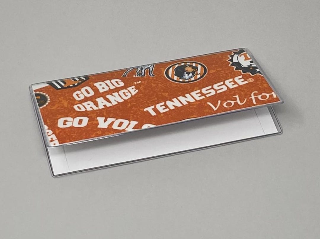Checkbook Cover Tennessee Volunteers - Etsy