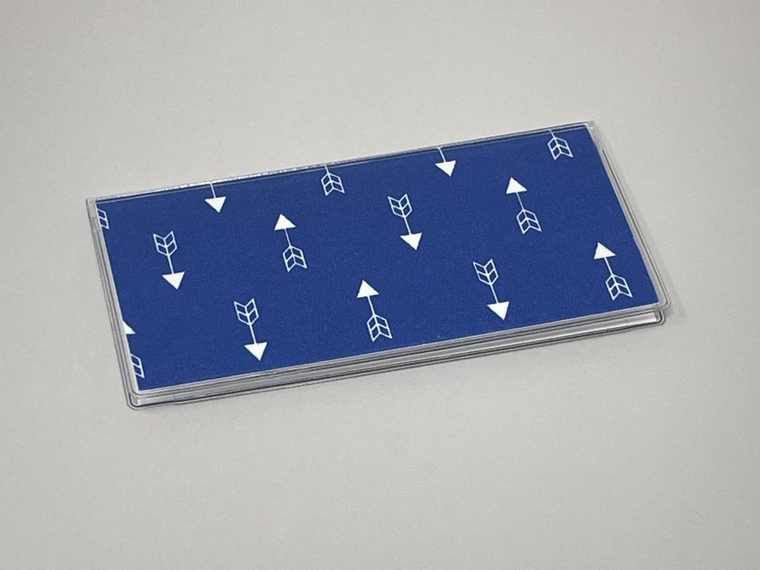 Checkbook Cover Arrow Blue - Etsy