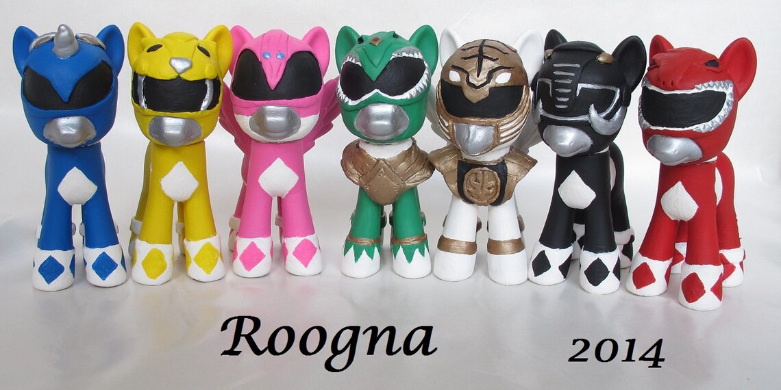 Custom My Little Pony Inspired by MMPR Mighty Morphin Power - Etsy