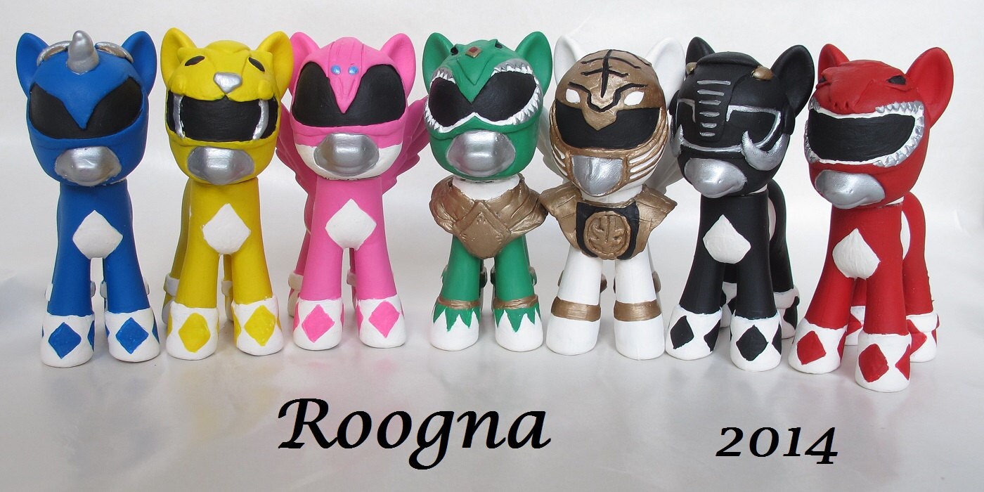 Custom My Little Pony Inspired by MMPR Mighty Morphin Power Rangers ...