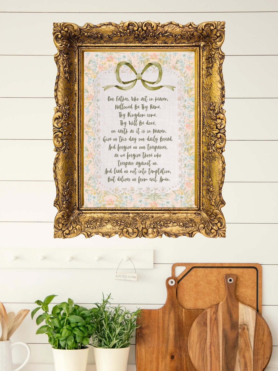 Our Father - Lords Prayer - Christian Wall Art Digital Download - Etsy