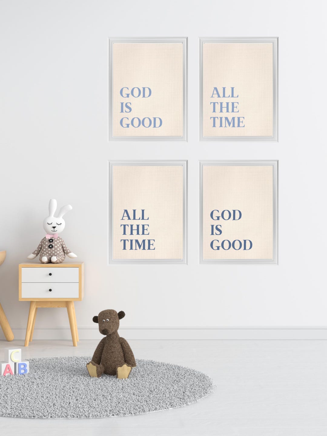 GOD IS GOOD - Set of 4 Wall Prints - Etsy