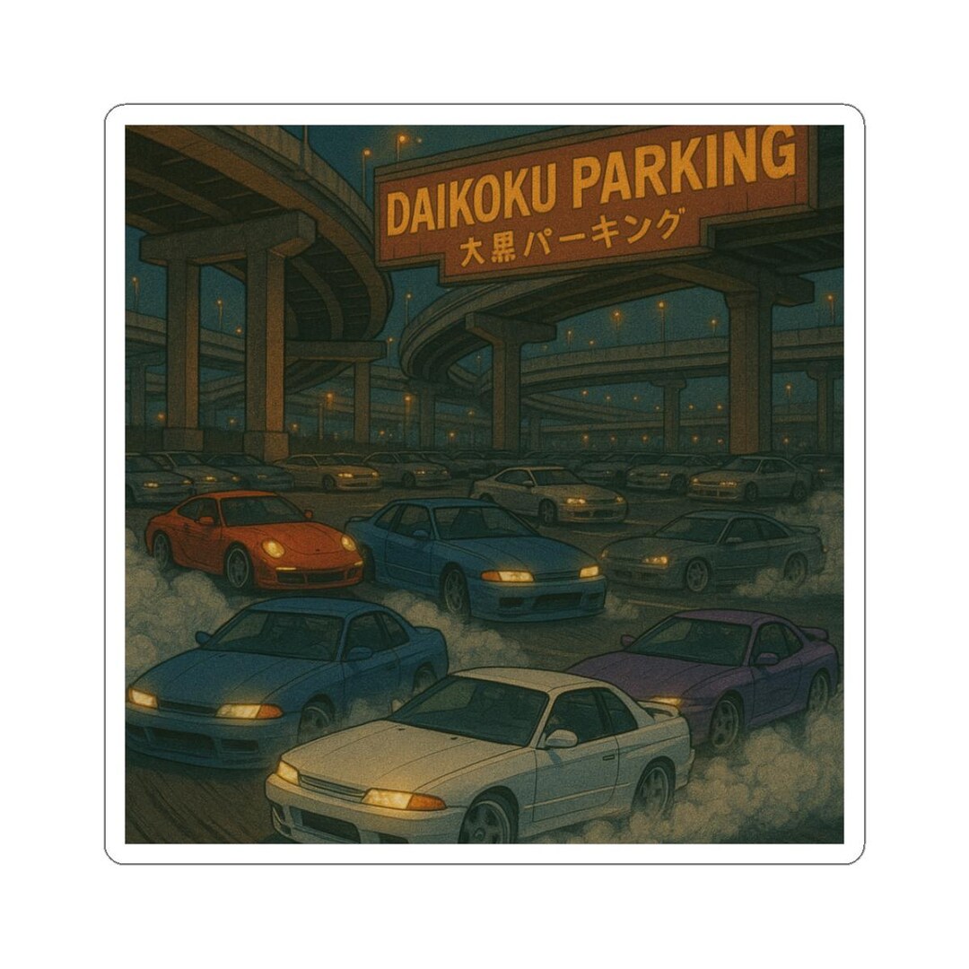 Drift Heaven Daikoku Parking Kiss-cut Stickers, JDM Decals, Car ...