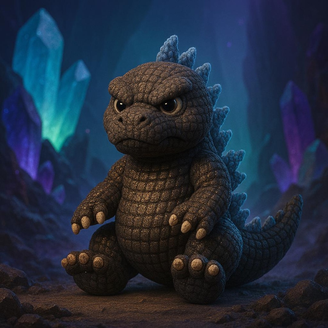 Godzilla Amigurumi Crochet Pattern PDF – Fierce Sitting Kaiju Plush ...