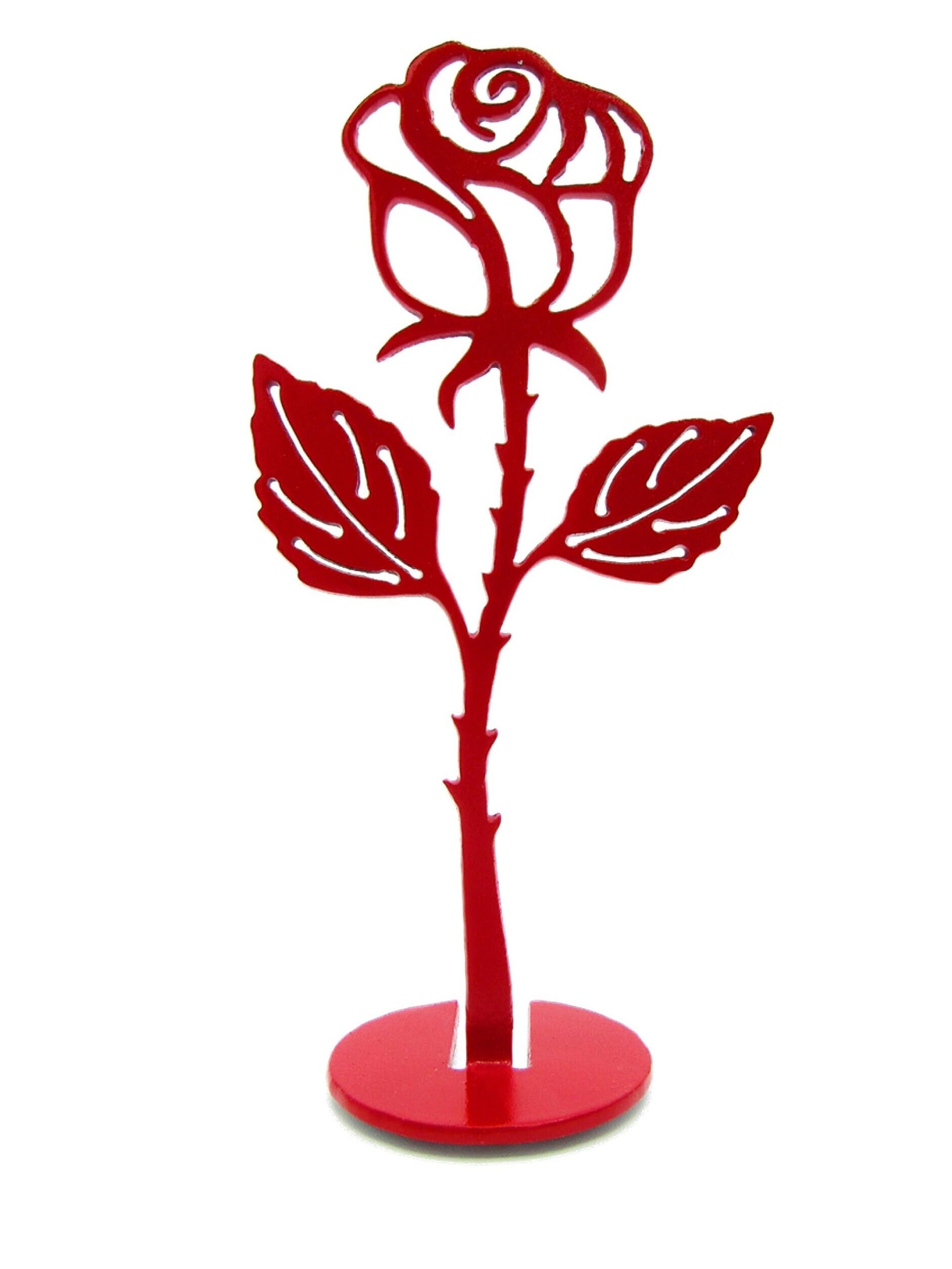 Red Rose Cut With CNC Plasma Cutter - Etsy