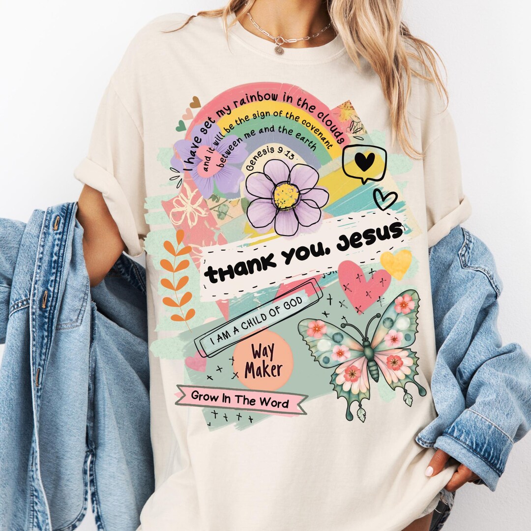 Christian Collage PNG - Retro Faith T-shirt Design, Bible Verse, Quotes ...
