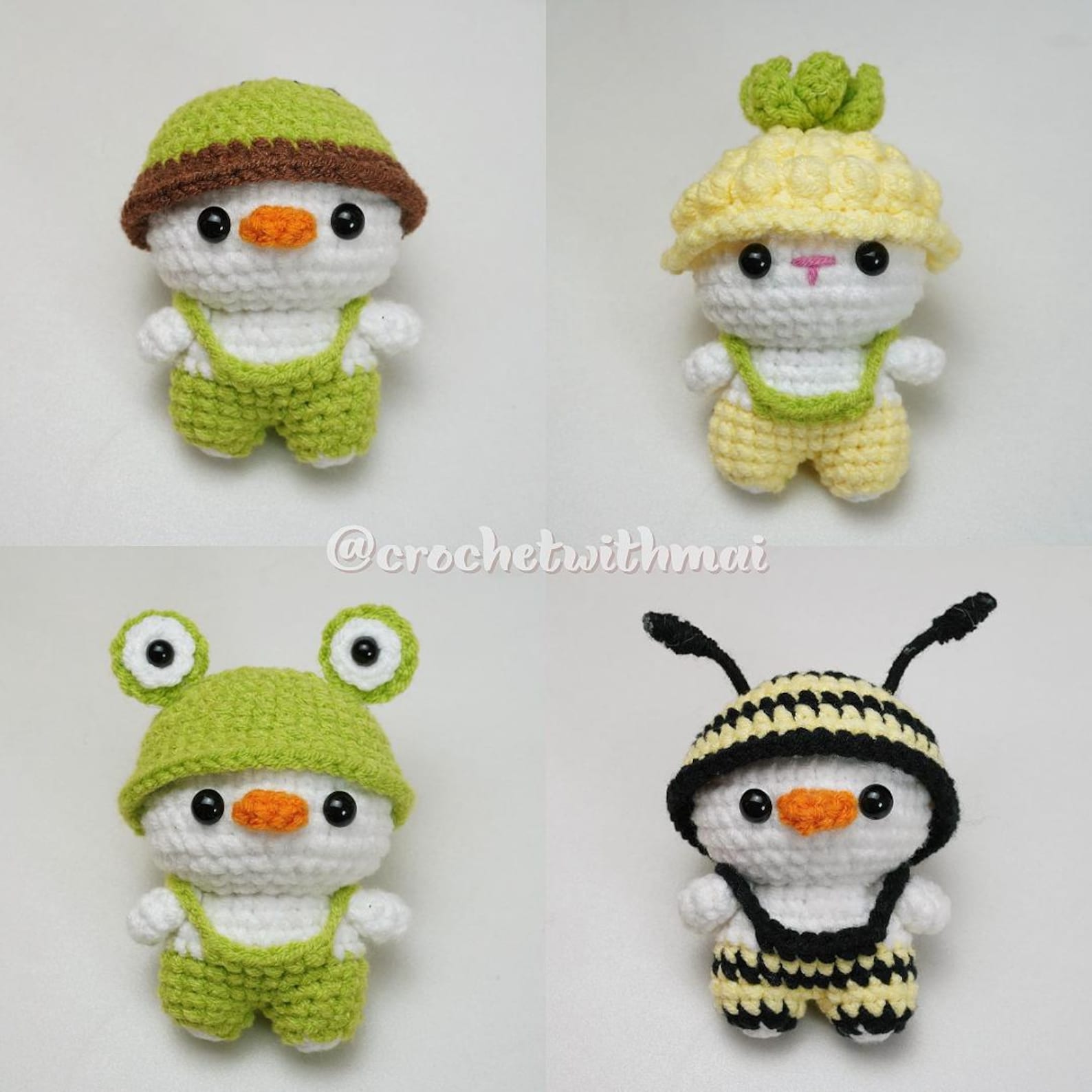 Dress-up Crochet Buddies Pattern - Customizable Amigurumi Set - Etsy