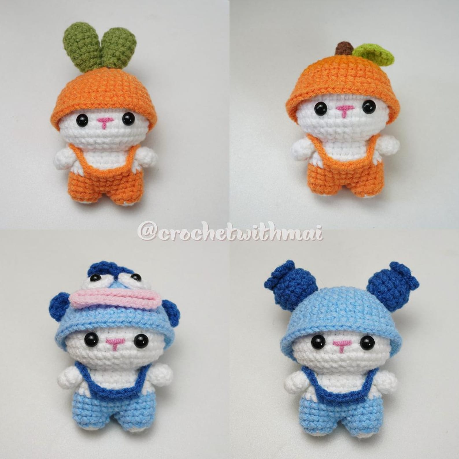Dress-up Crochet Buddies Pattern - Customizable Amigurumi Set - Etsy