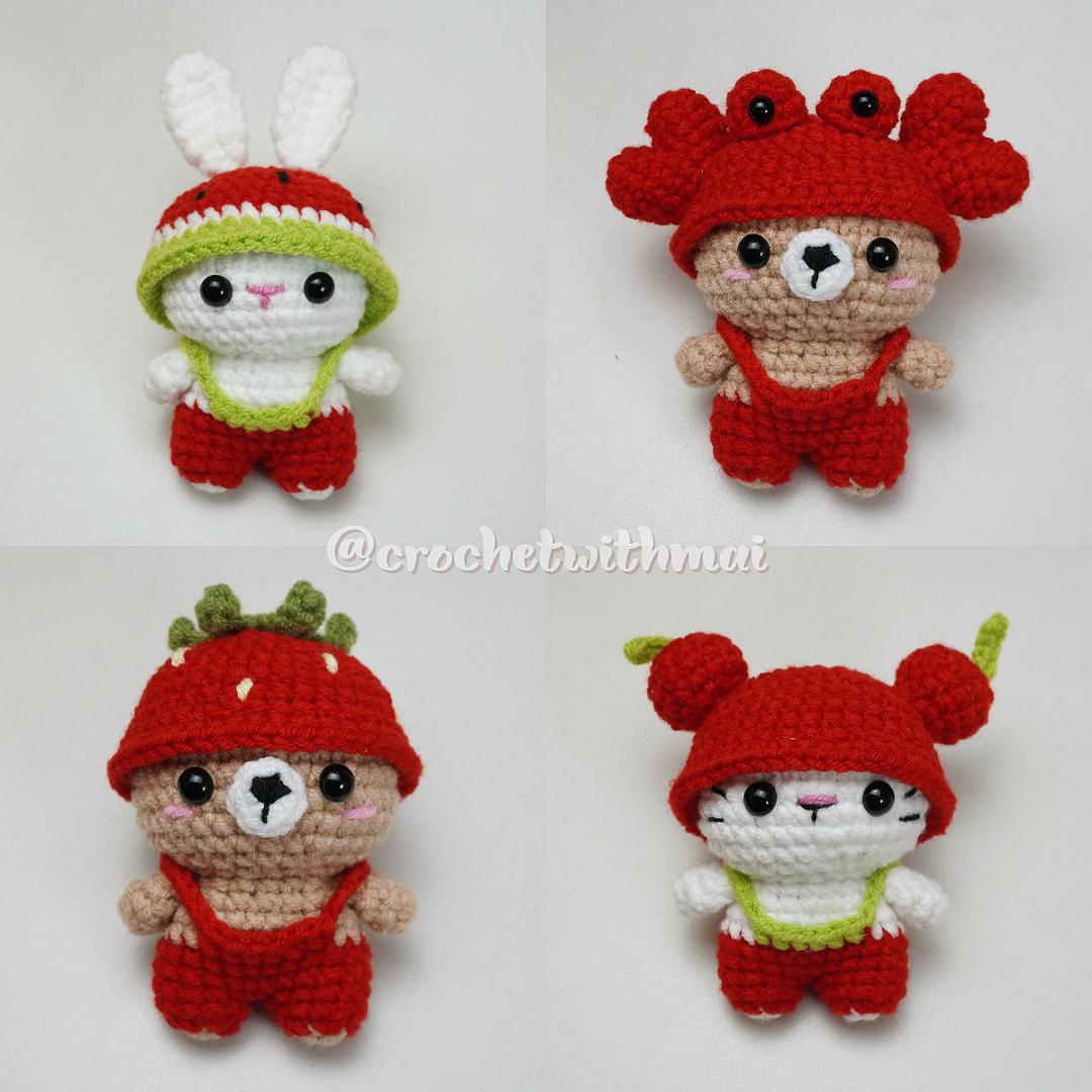 Dress-up Crochet Buddies Pattern - Customizable Amigurumi Set - Etsy