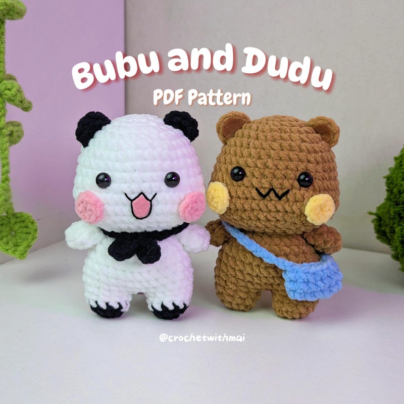 Keychain Dudu and Bubu - Etsy
