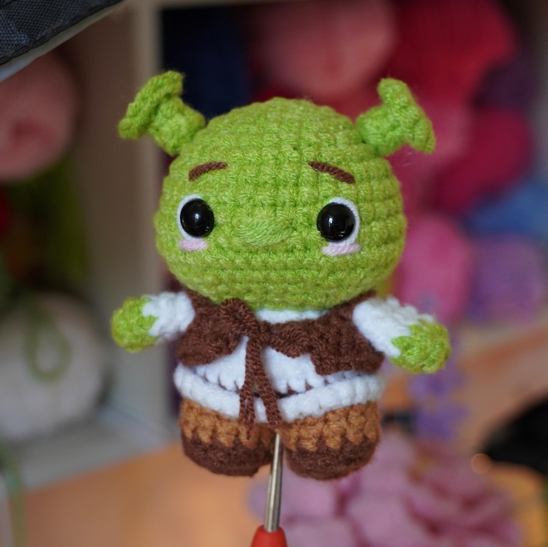 Crochet Shrek PDF Pattern - Amigurumi Pattern, Crochet Keychain - Etsy