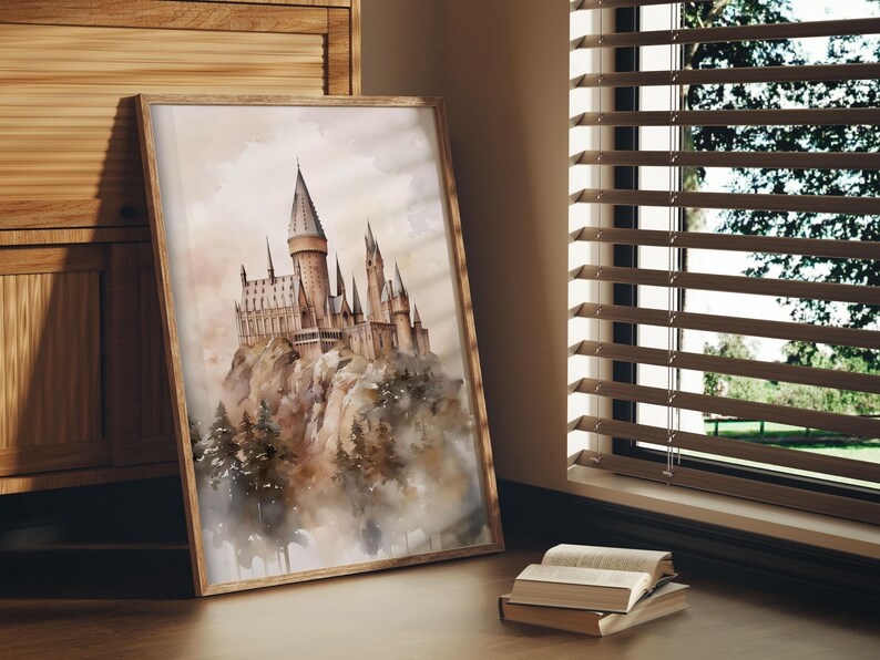 Wizard Posters Digital Print, Wizard School Print, Wizard Room Decor ...