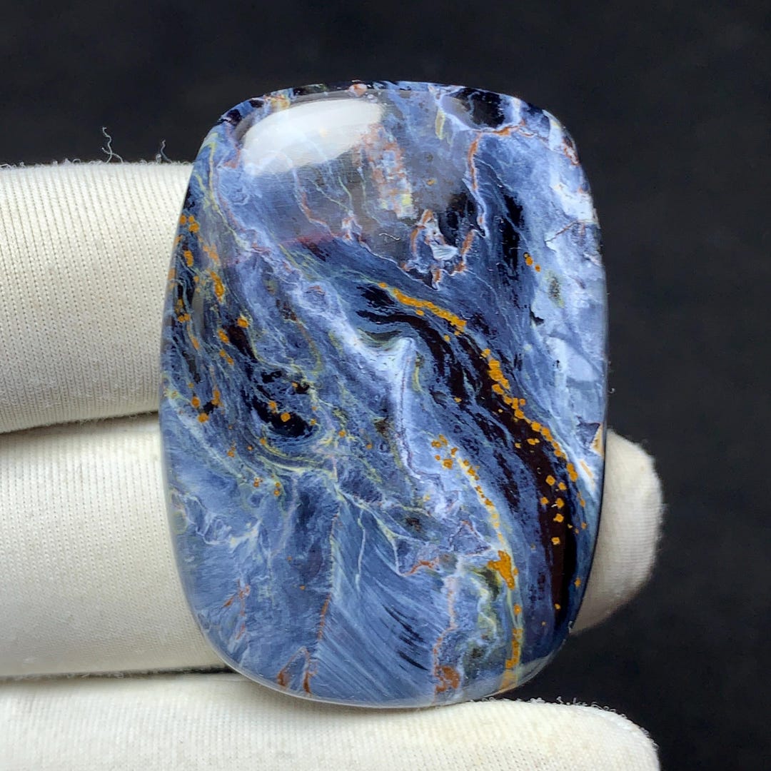 Swirling Pietersite Cabochon - 60 Cts 38.3x27.6x6.5 MM - Natural ...
