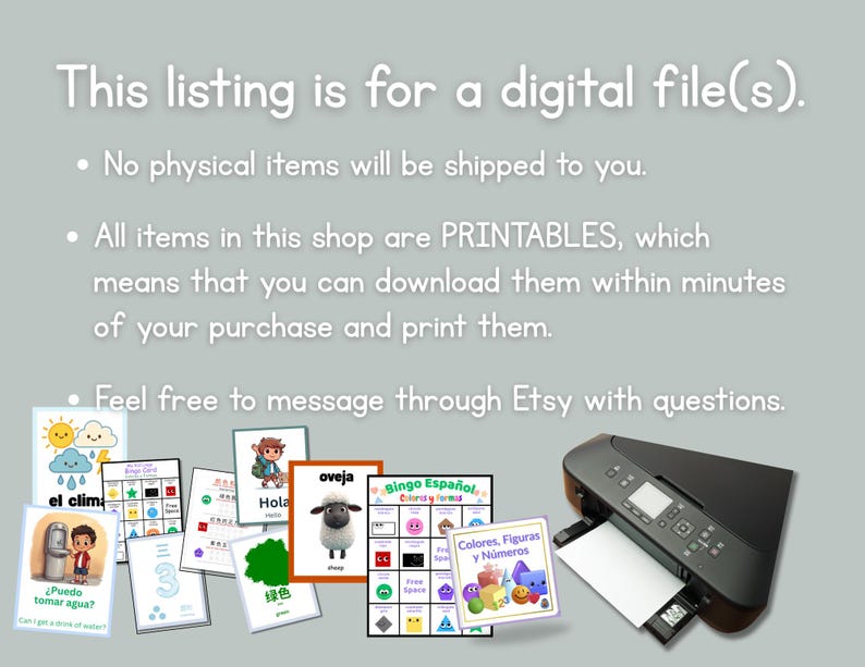 Mandarin Chinese Color Flashcards: Bilingual Learning, Printable ...
