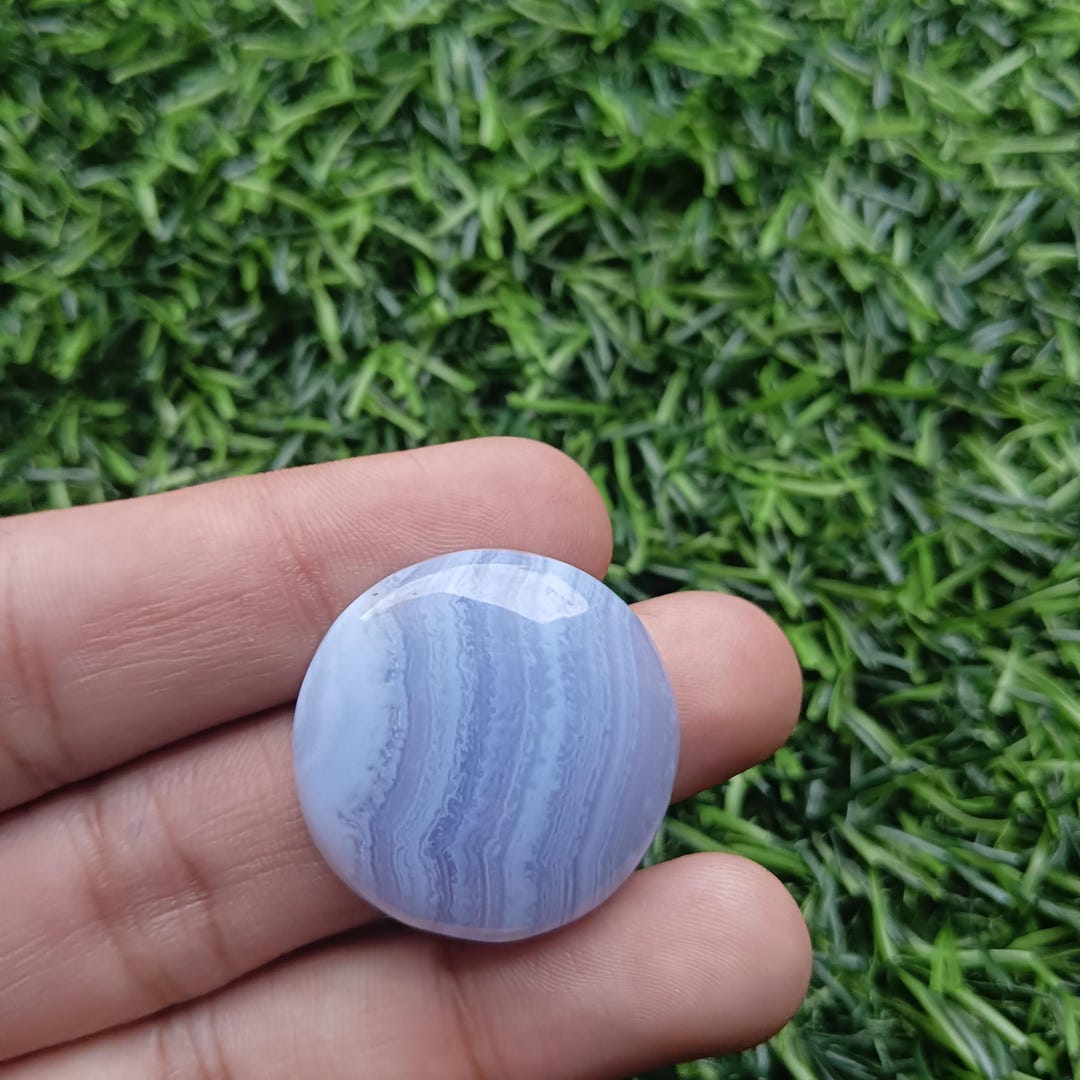 Natural Semi Precious Stone Blue Less Agate Cabochon Gemstone. for ...